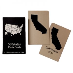 Vintage Inspired State Flash Cards and Easy DIY
