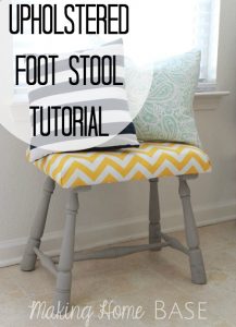 Upholstered Foot Stool: A DIY Tutorial