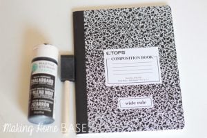 Chalkboard Notebook for Back To School Tutorial