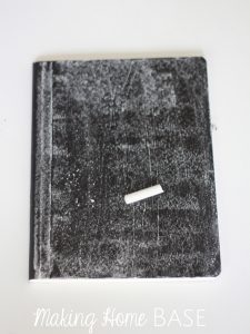 Chalkboard Notebook for Back To School Tutorial