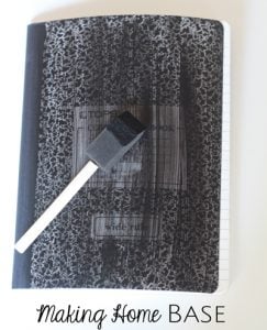 Chalkboard Notebook for Back To School Tutorial