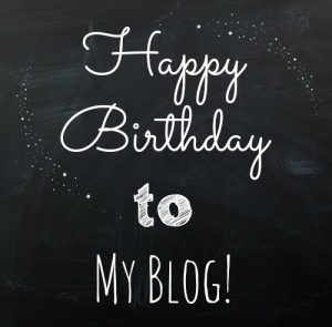 It's my blog Birthday. Happy Birthday Making Home Base