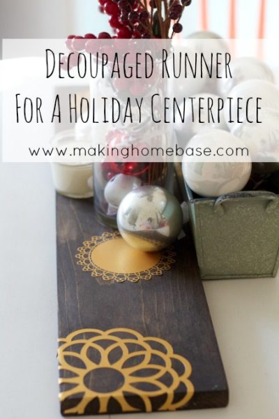 Decoupaged Runner with Martha Stewart Crafts