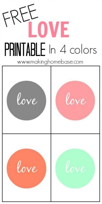 LOVE Print: FREE Valentine's Day Printable