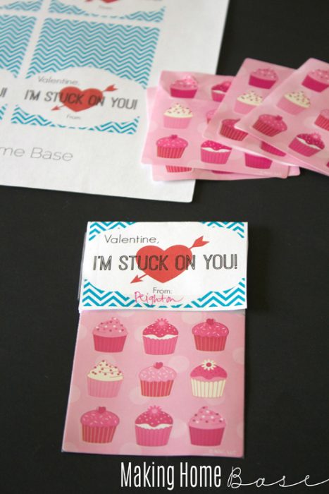 Valentine Printables: "I'm Stuck On You"