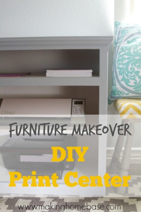 Furniture Makeover - DIY Print Center for an office space