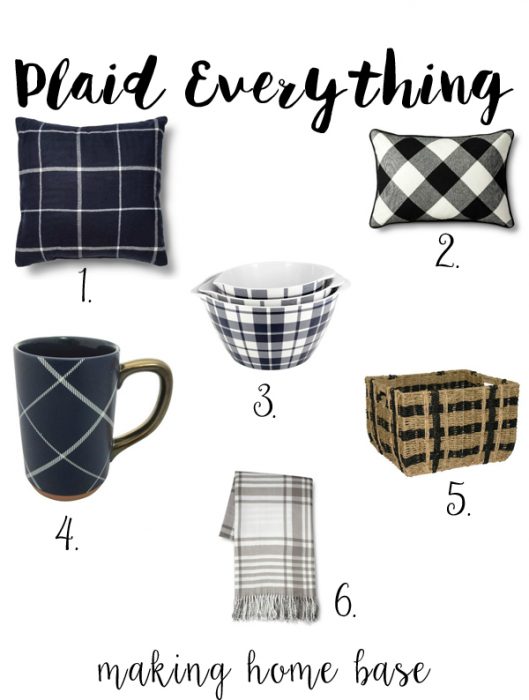 Affordable Plaid Decor for fall