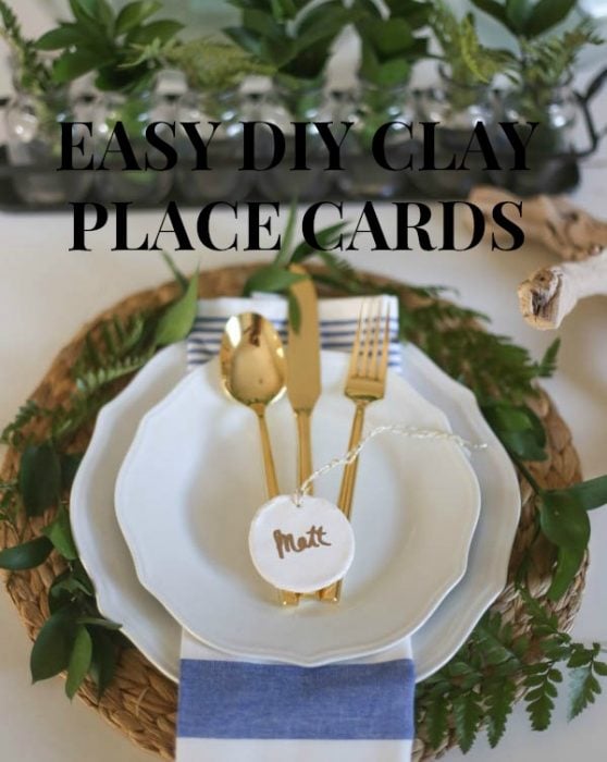 Easy DIY Clay Place Cards