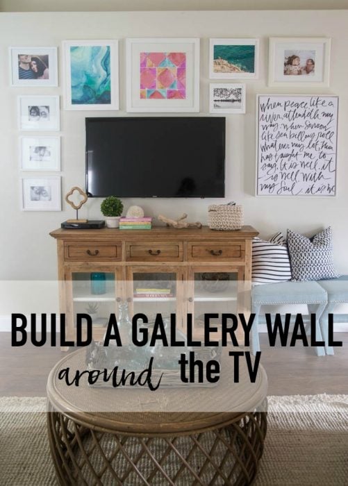 How to Build A Gallery Wall Around The TV