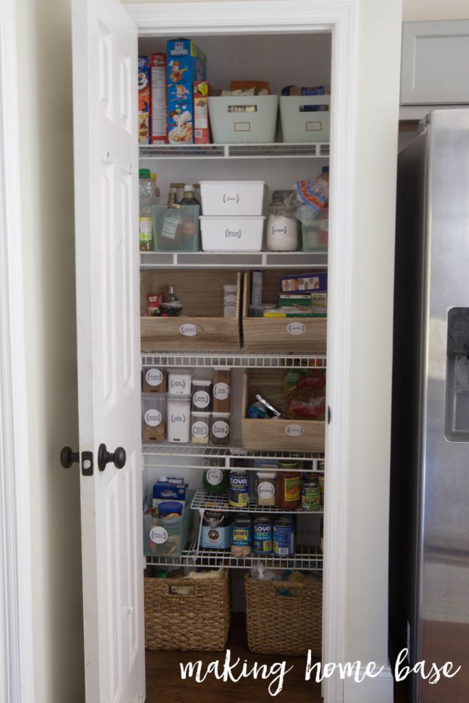 Six Steps to Pantry Organization with Free Pantry Labels