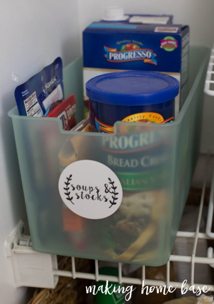 Six Steps to Pantry Organization with Free Pantry Labels