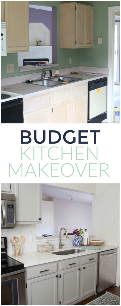 Gray and White Kitchen Makeover