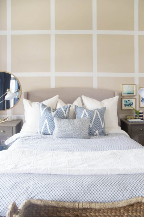 How to Create A Grid Accent Wall Without Paint
