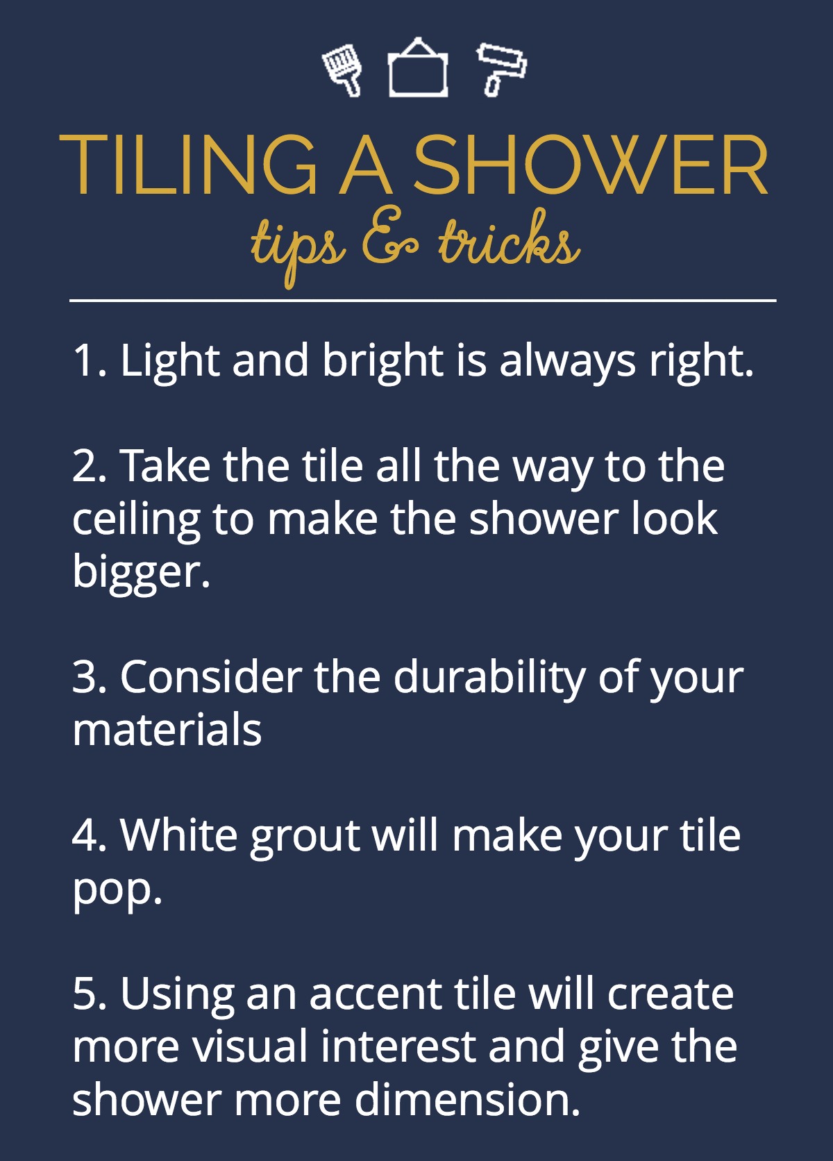 Selecting Shower Tile - Tips and Tricks