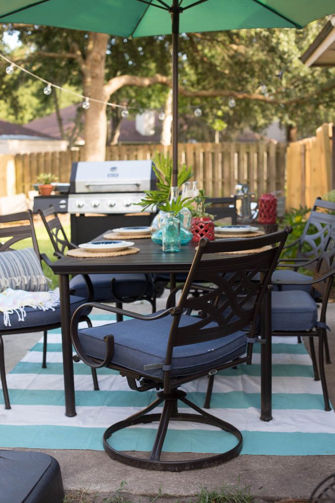 Garden Party Patio Decorating