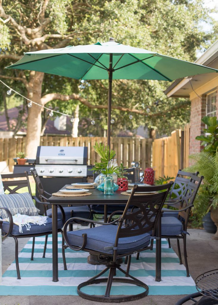 Garden Party Patio Decorating