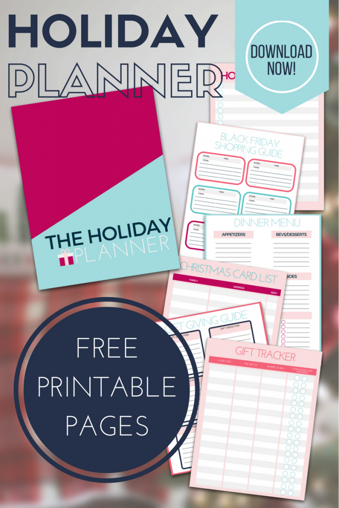 Printable Holiday Planner - Organize Your Holiday Planning