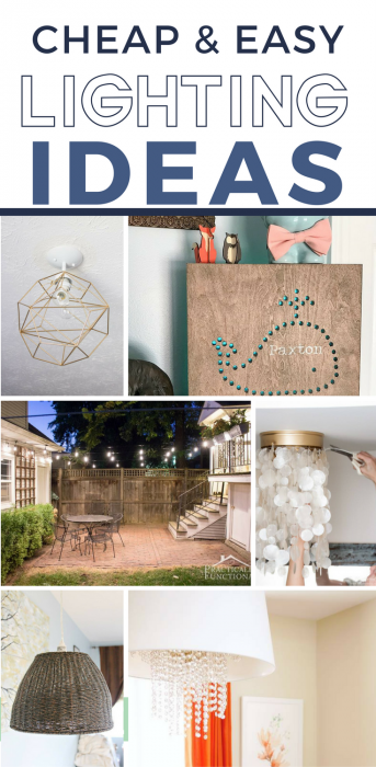 Affordable Lighting Options - DIY ideas and buying tips