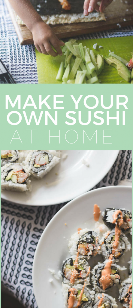 How to Make Sushi At Home - Family Fun Night with Kids