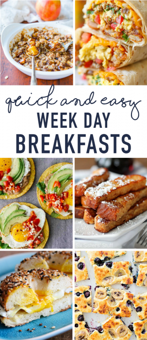 Quick and Easy Breakfast Ideas - Great for Weekday Mornings