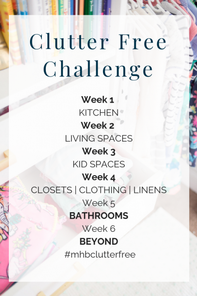 Clutter Free Challenge - Six Week Plan to Decluttering Your Home