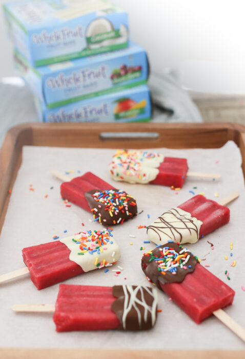 Delicious Chocolate Dipped Fruit Bars with Homemade Magic Shell