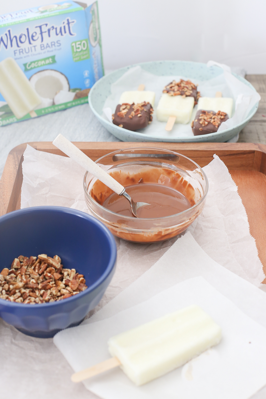 Delicious Chocolate Dipped Fruit Bars with Homemade Magic Shell