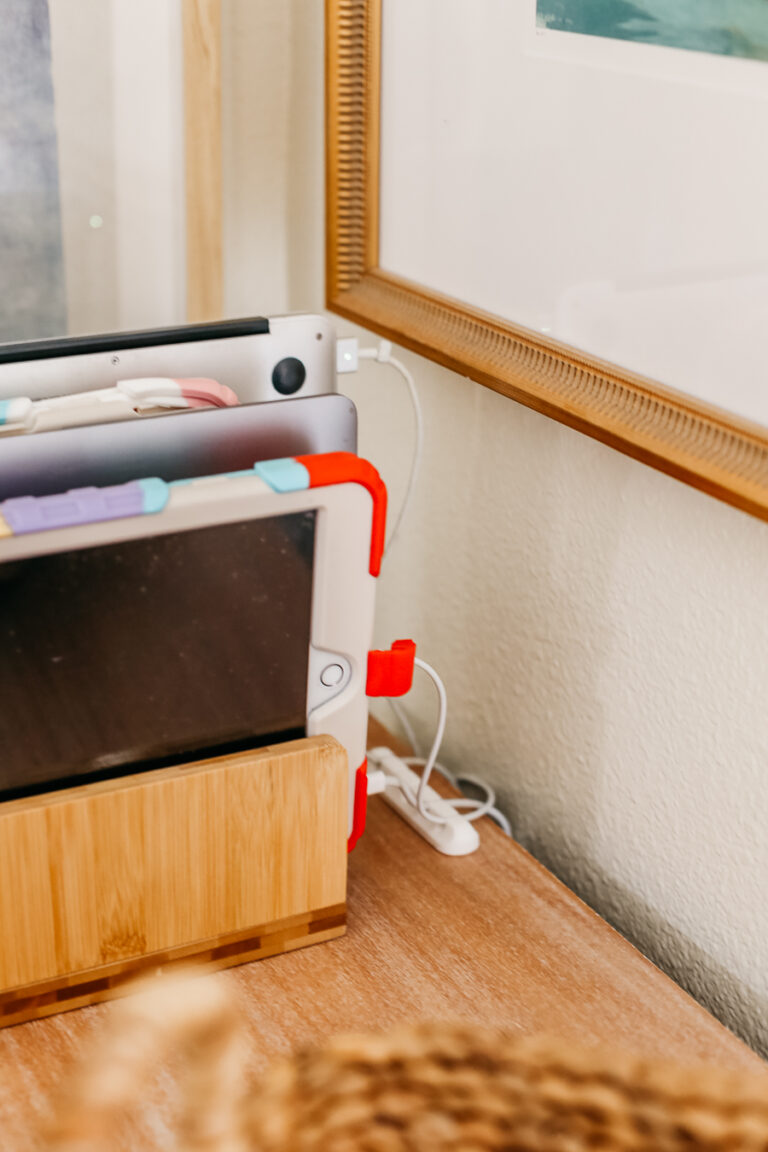 Family Charging Station - How to Wrangle Cords and Devices