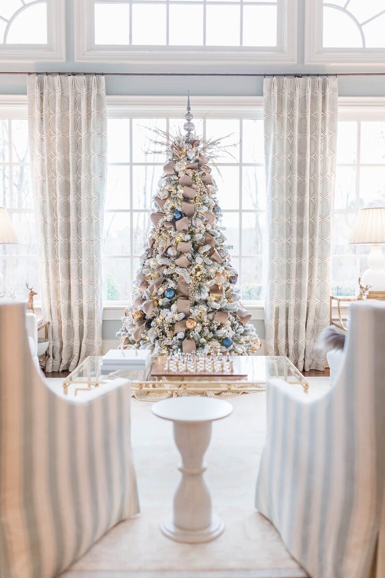 Blue and White Christmas Tree Ideas