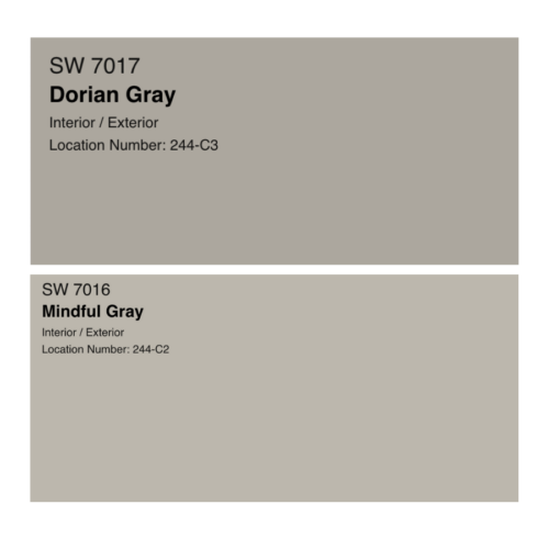 Sherwin Williams Dorian Gray SW 7017