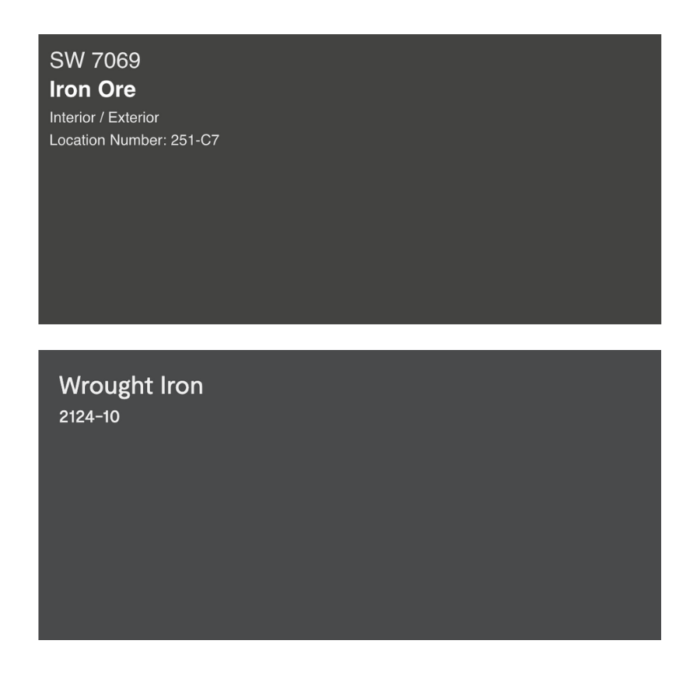 Sherwin Williams Iron Ore - Deep Charcoal Gray Paint Color