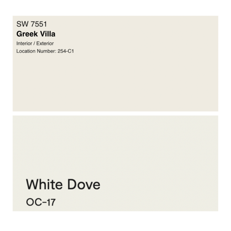 Sherwin Williams Greek Villa - A Warm White Paint Color