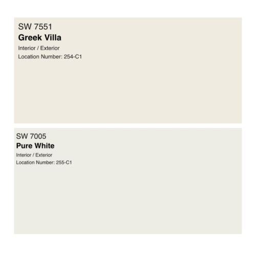 Sherwin Williams Greek Villa - A Warm White Paint Color