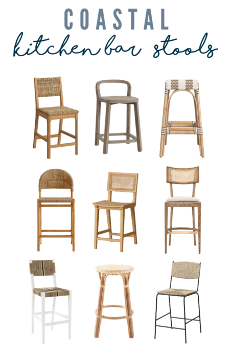 Stylish Kitchen Coastal Bar Stools