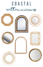 8 Rattan Mirrors that Bring Coastal Beach Style Indoors