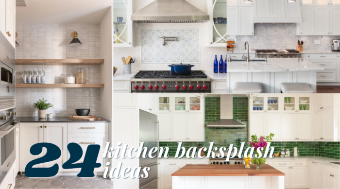 24 Backsplash Ideas for White Kitchen Cabinets