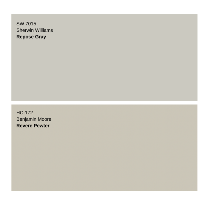 Sherwin Williams Repose Gray - Popular Neutral Gray