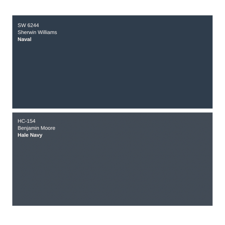 Sherwin Williams Naval - Deep Navy Blue Paint Color