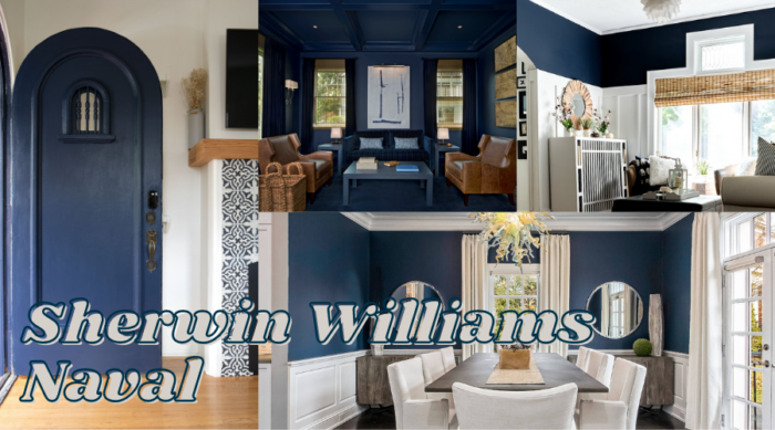 Sherwin Williams Naval - Deep Navy Blue Paint Color