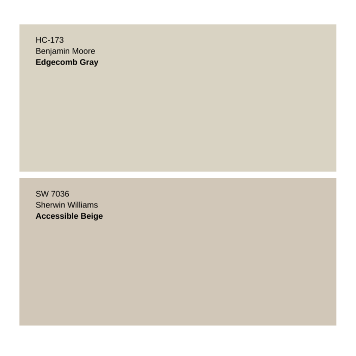 Benjamin Moore Edgecomb Gray - A Favorite, Soft, Neutral Greige