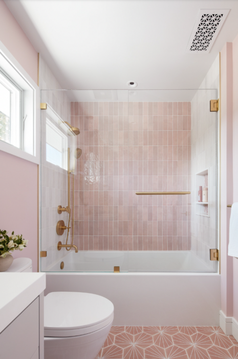Cool and Colorful Shower Tile Ideas