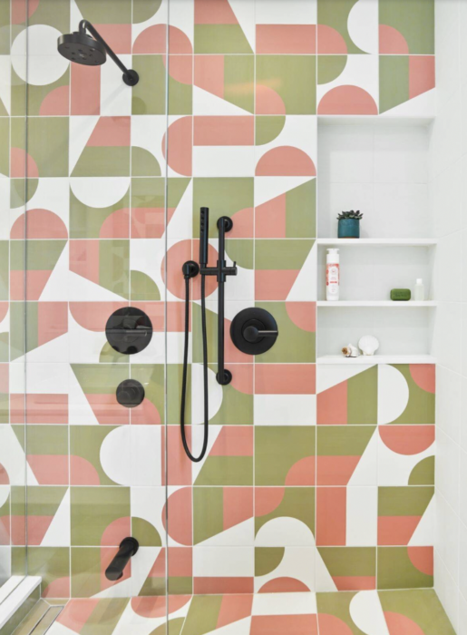 Cool and Colorful Shower Tile Ideas