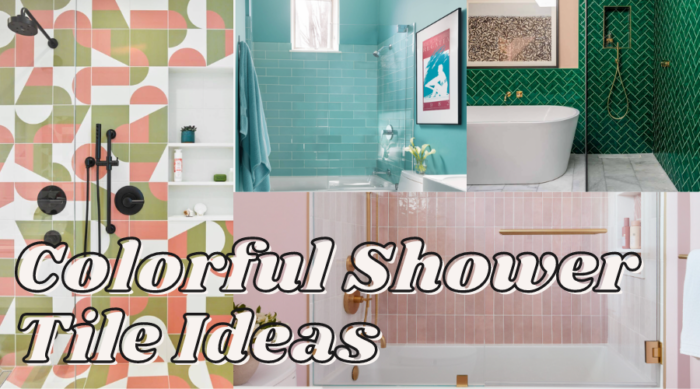 Cool and Colorful Shower Tile Ideas